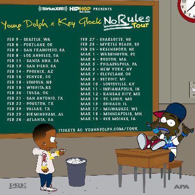 SiriusXM Presents 'Young Dolph x Key Glock: No Rules Tour' - The ...